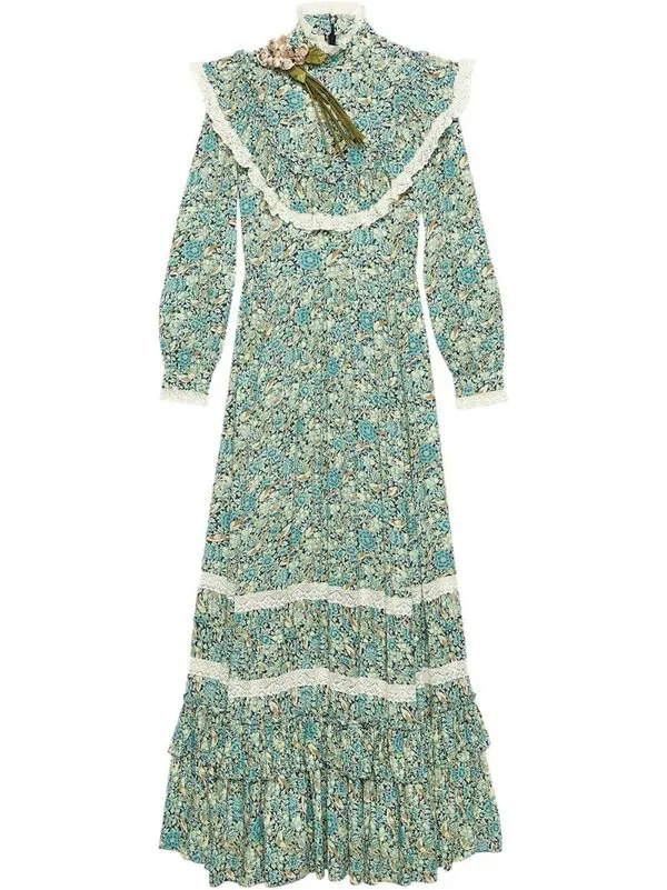 Gucci Liberty Floral Print Maxi Dress