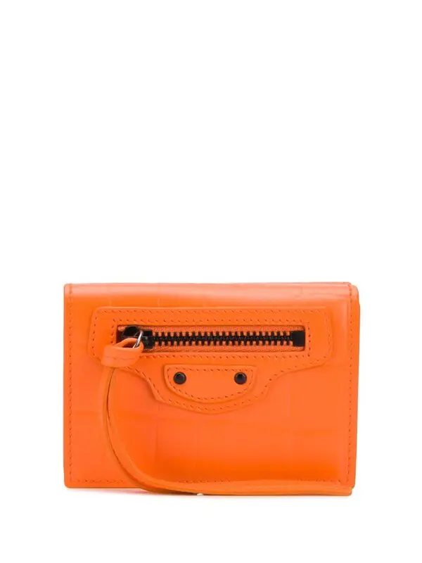 Balenciaga Mini Neo Classic Wallet - Orange
