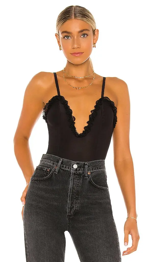 HAH Deeply Yours Bodysuit In Black