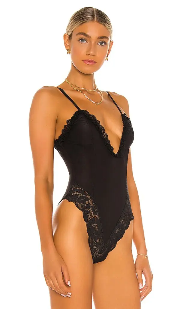HAH Deeply Yours Bodysuit In Black