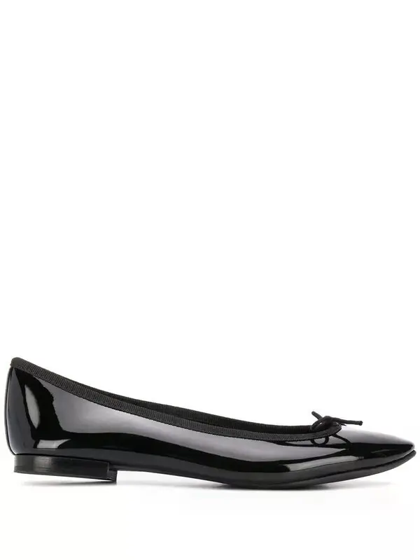 Repetto Bow Detail Ballerina Shoes - Black