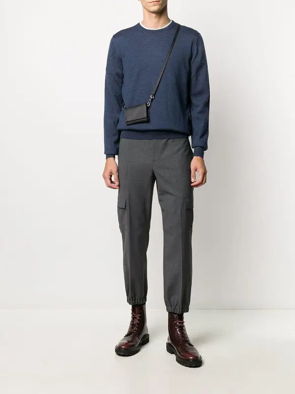 BARBA NAPOLI Virgin Wool Crewneck Jumper