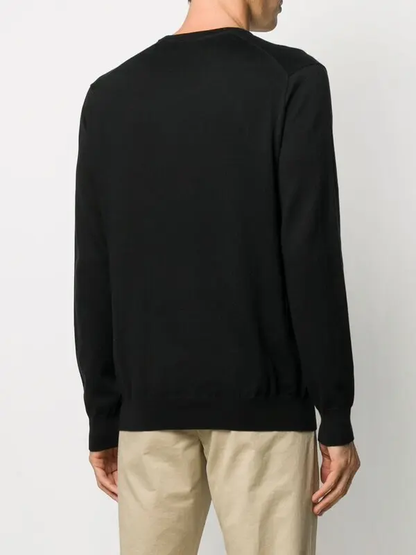 Polo Ralph Lauren Logo Embroidered Jumper - Black