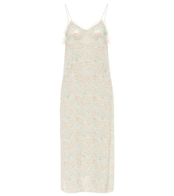 Gucci X Liberty Floral CrPe Slip Dress - Green | Editorialist