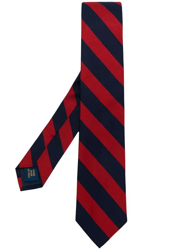 Polo Ralph Lauren Striped Silk Narrow Tie - Blue