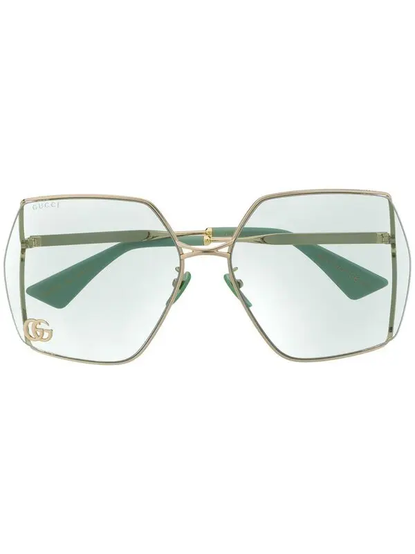 Gucci Double G Oversized-frame Sunglasses