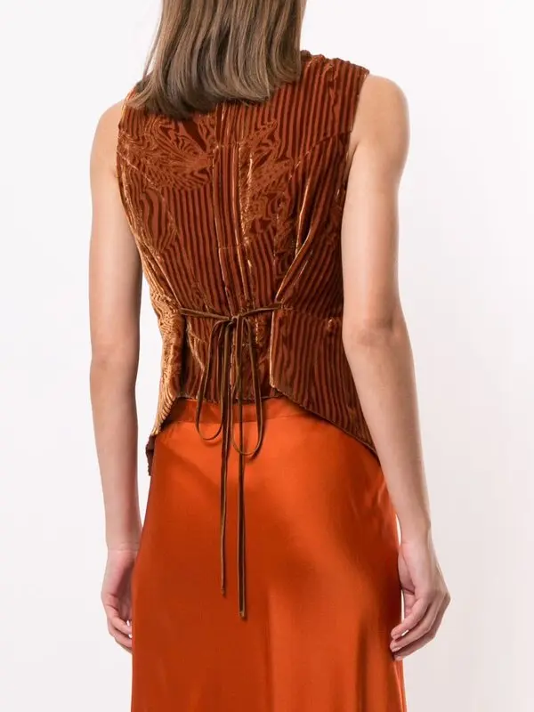 ANN DEMEULEMEESTER Tie-fastening Vest Top