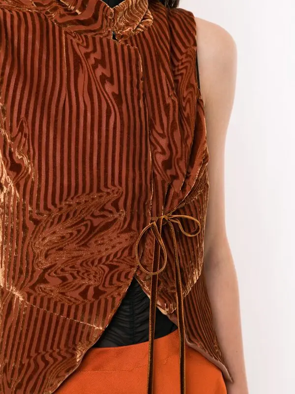 ANN DEMEULEMEESTER Tie-fastening Vest Top