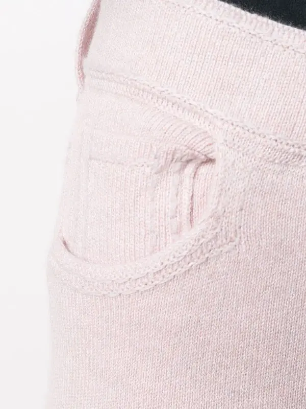 BARRIE High-rise Straight-leg Trousers - Pink
