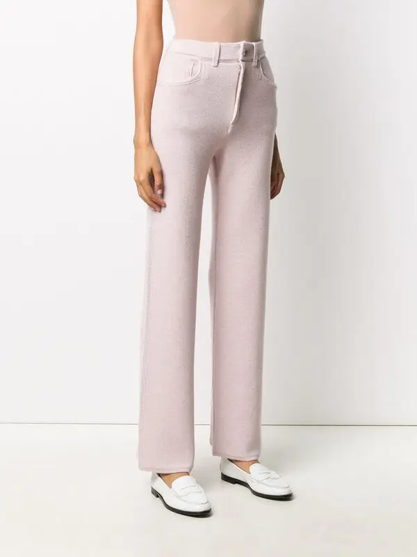 BARRIE Wide-leg Trousers - Pink