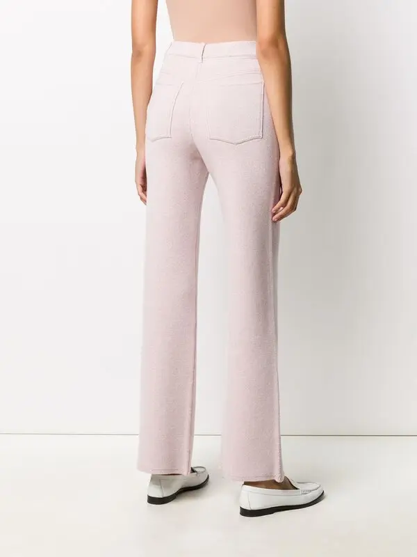 BARRIE Wide-leg Trousers - Pink