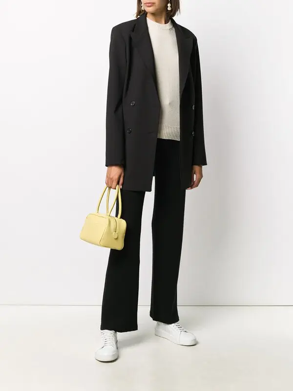 BARRIE Wide-leg Knit Trousers - Black