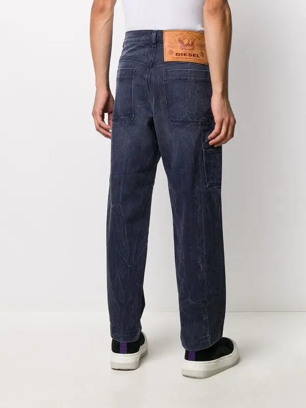 DIESEL® D-franky Straight-leg Jeans - Blue