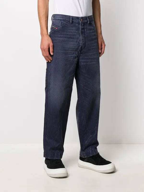 DIESEL® D-franky Straight-leg Jeans - Blue