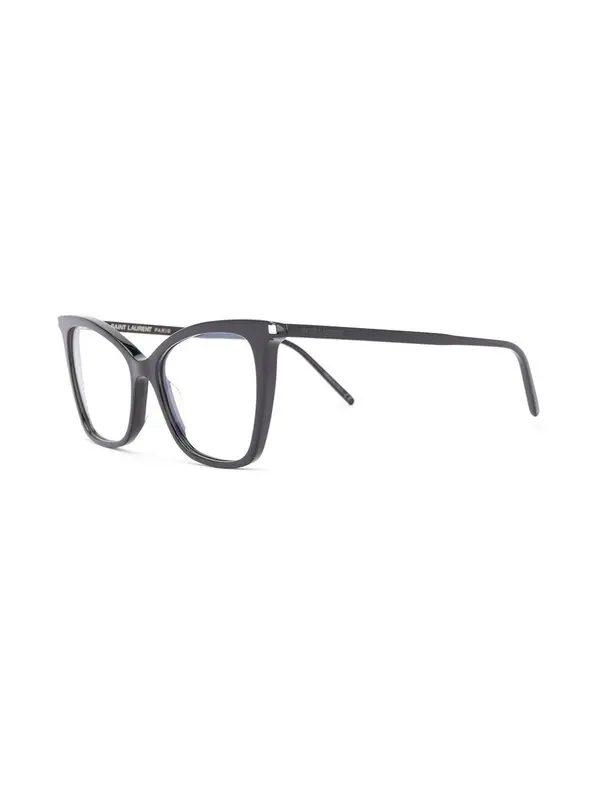 Saint Laurent Sl 386 Cat-eye Frame Glasses - Black