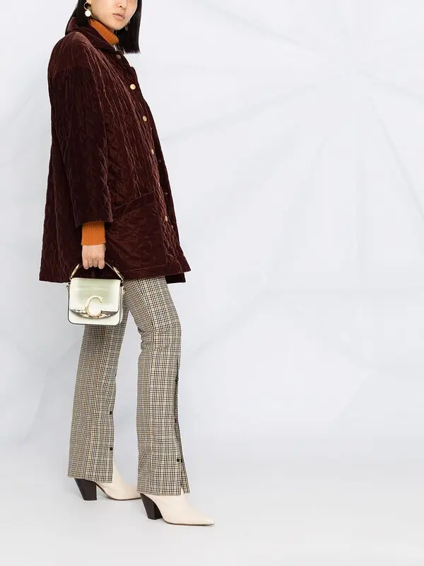 L' AUTRE CHOSE Quilted Velvet Jacket