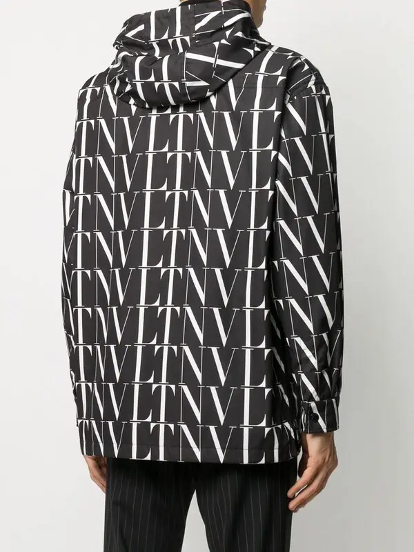 Valentino Garavani Vltn Pattern Hooded Jacket