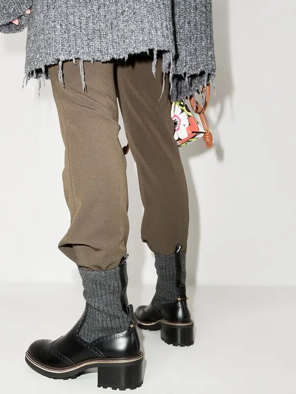 Chloé Franne Sock-detail Ankle Boot