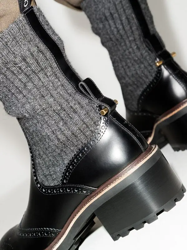 Chloé Franne Sock-detail Ankle Boot