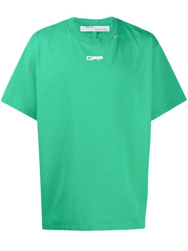 Off-White Caravaggio-print T-shirt - Green
