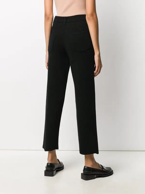 BARRIE High-rise Straight-leg Trousers