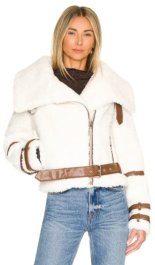 Tularosa Bailey Moto Jacket - Vanilla Bean