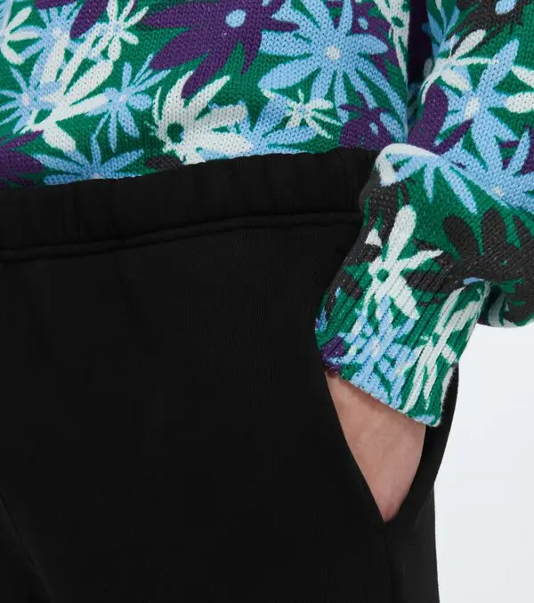 LES TIEN Classic Cotton Sweatpants - Black