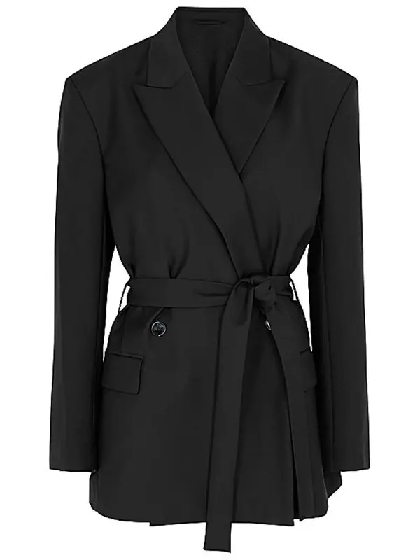 Acne Studios Jamila Belted Wool-blend Blazer