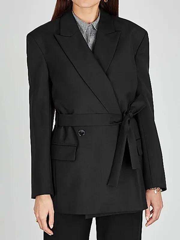 Acne Studios Jamila Belted Wool-blend Blazer