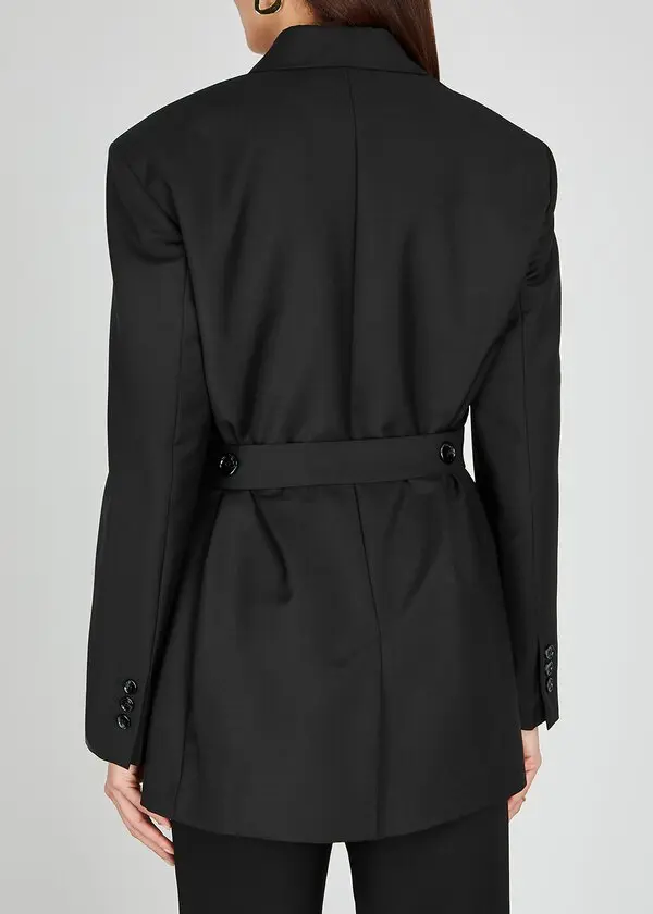 Acne Studios Jamila Belted Wool-blend Blazer