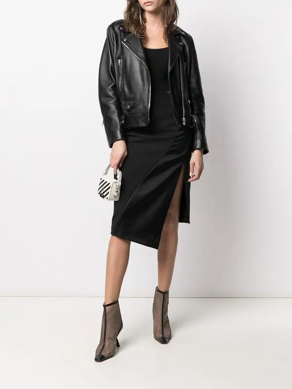 Off-White Asymmetric Hem Logo-print Skirt