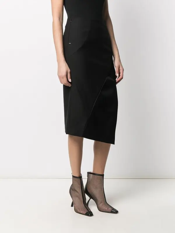 Off-White Asymmetric Hem Logo-print Skirt