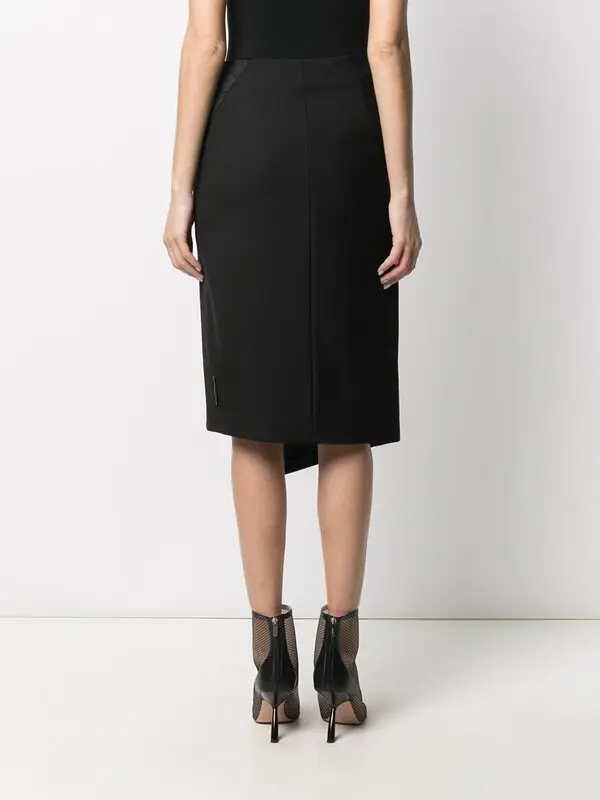 Off-White Asymmetric Hem Logo-print Skirt