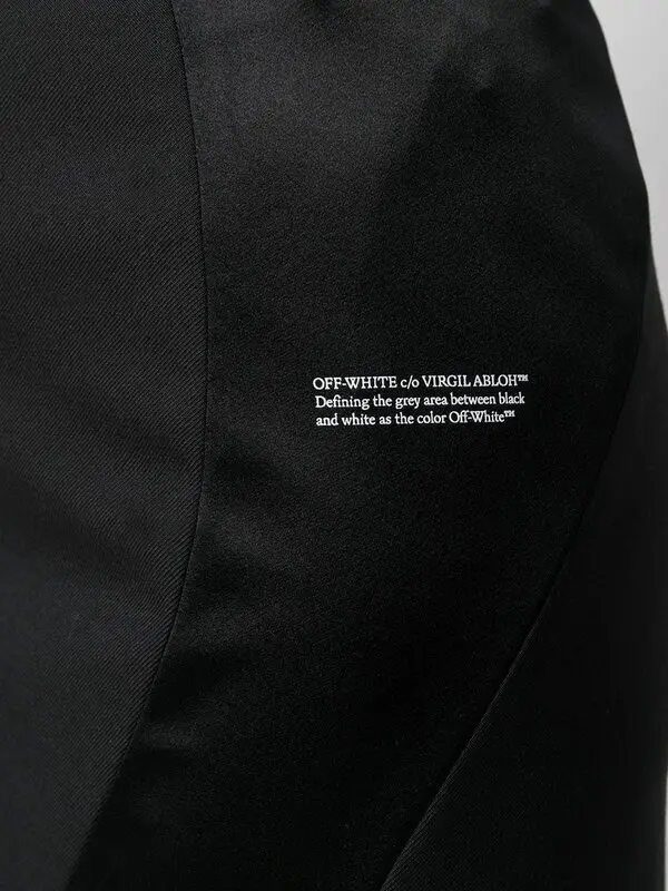 Off-White Asymmetric Hem Logo-print Skirt