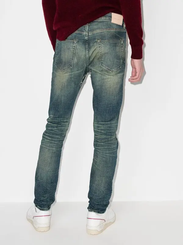 PURPLE BRAND Low-rise Straight-leg Jeans