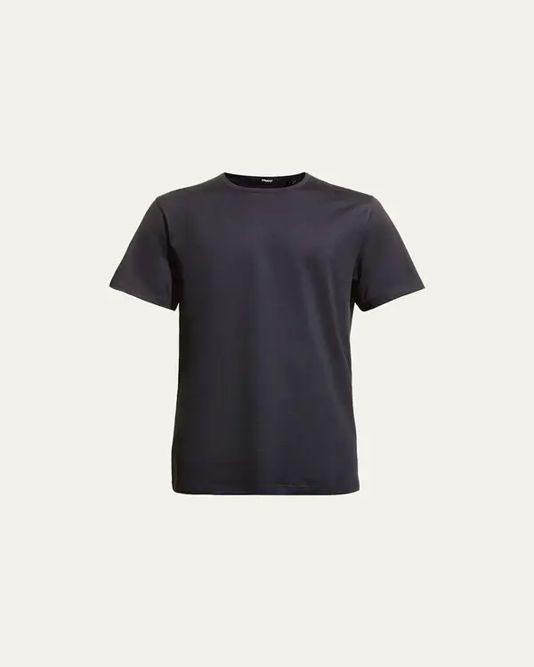 Theory Precise Luxe Cotton Short-sleeve Tee - Eclipse