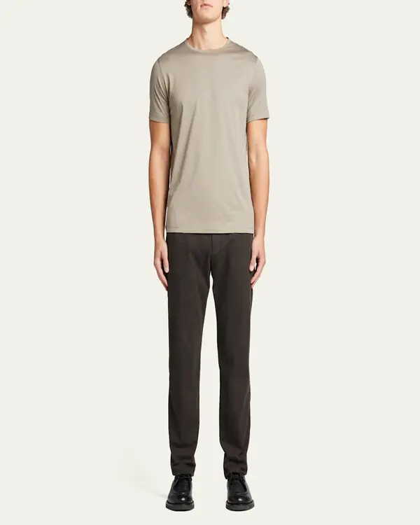 Theory Precise Luxe Cotton Short-sleeve Tee - Eclipse