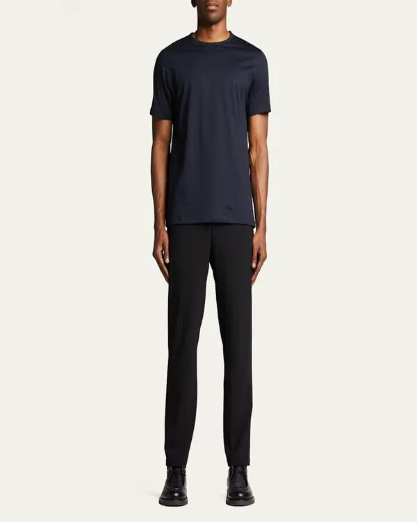 Theory Precise Luxe Cotton Short-sleeve Tee - Eclipse