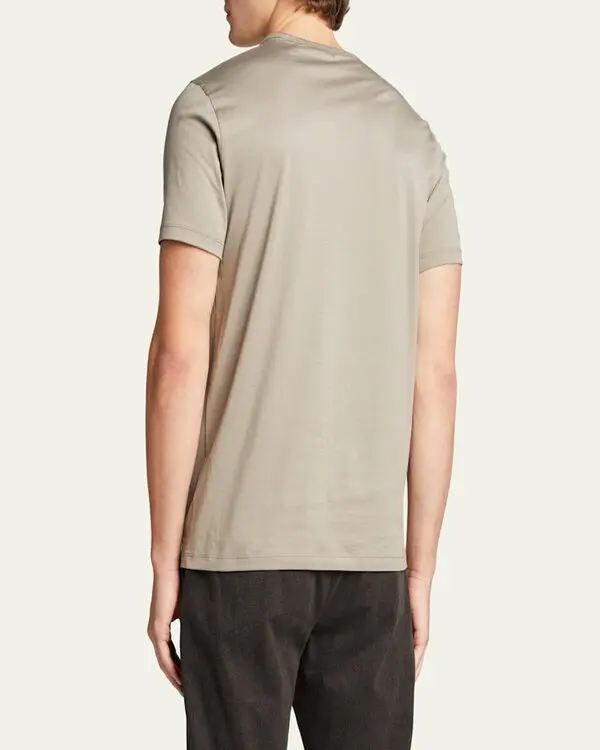 Theory Precise Luxe Cotton Short-sleeve Tee - Eclipse