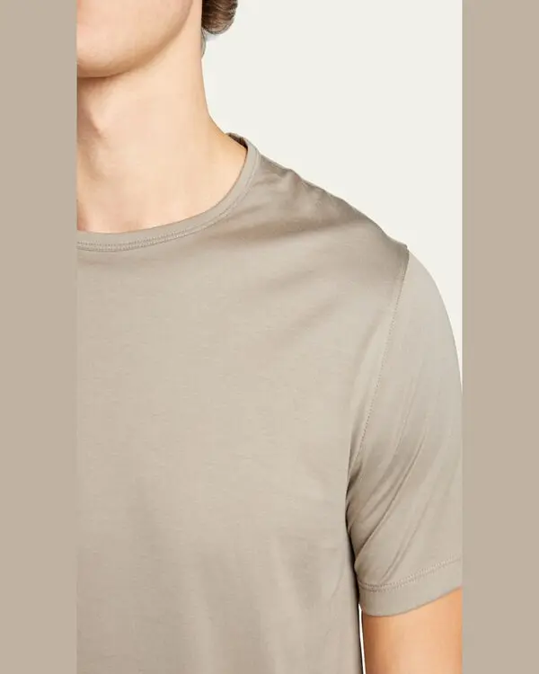 Theory Precise Luxe Cotton Short-sleeve Tee - Eclipse