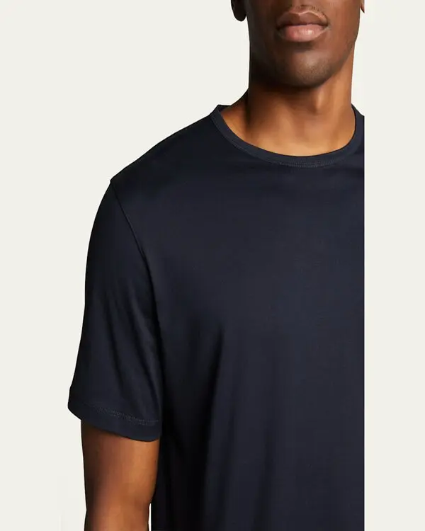 Theory Precise Luxe Cotton Short-sleeve Tee - Eclipse