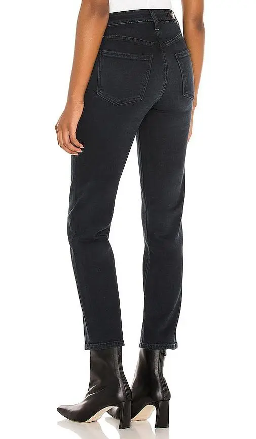 LE JEAN High Rise Sabine Straight In Black