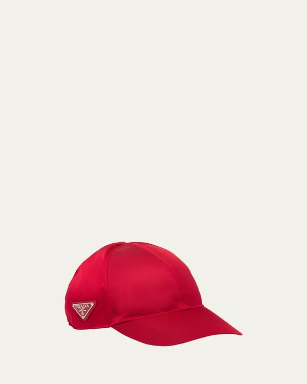 Prada Nylon Baseball Cap - Rosso