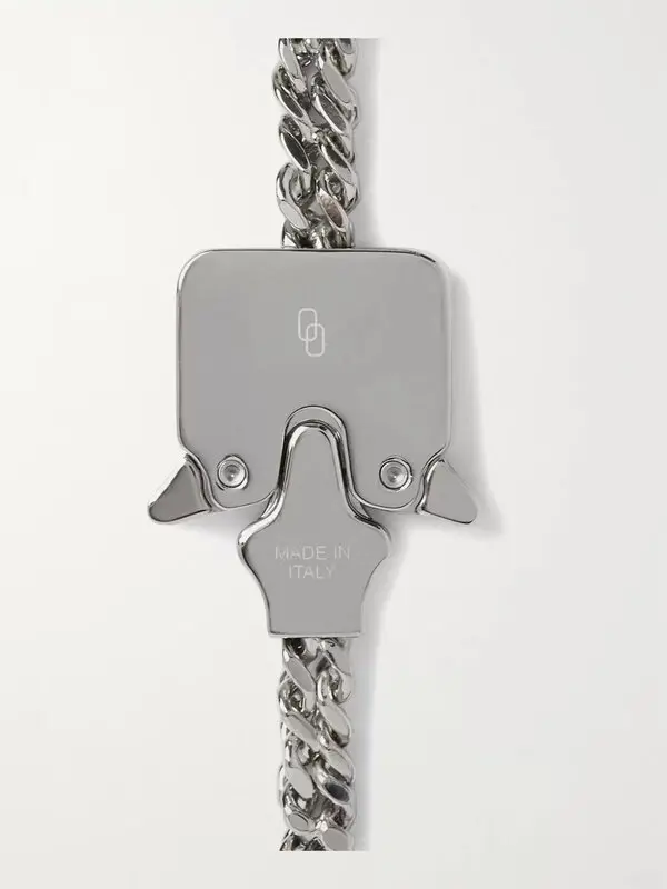 1017 Alyx 9sm Mini Cubix -Tone Chain Bracelet L/Xl In Silver - 40