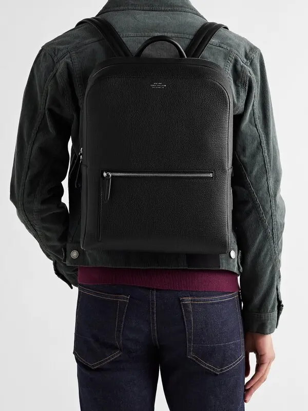 Smythson Ludlow Full-grain Leather Backpack