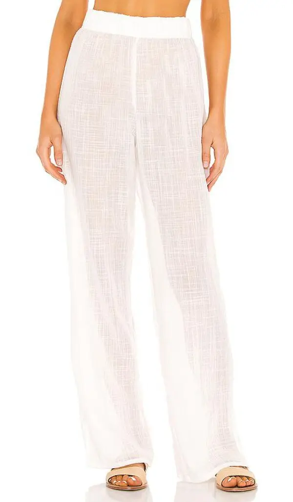 PQ SWIM Sammy Pant Semi-sheer Elastic Waist Trousers
