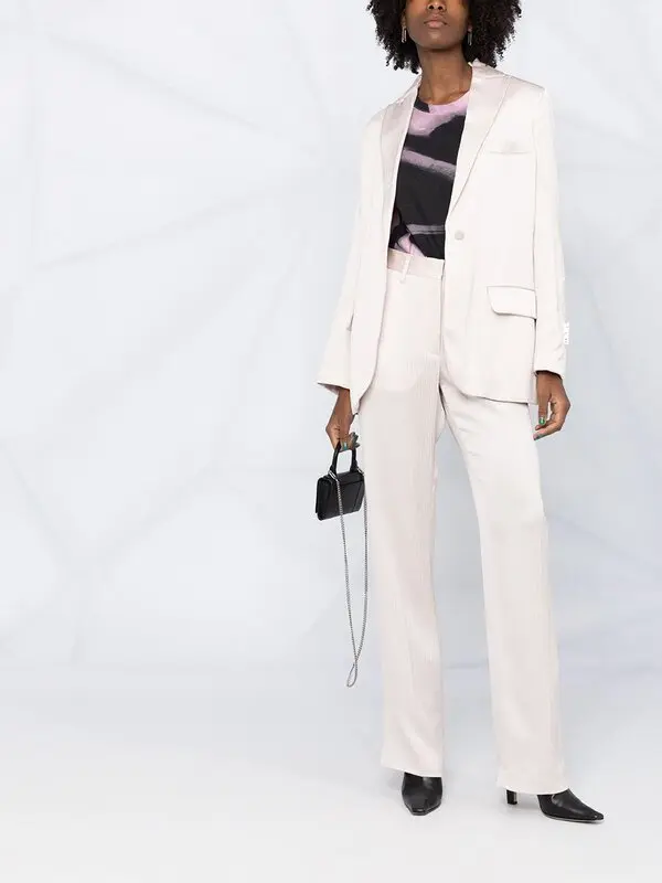 Off-White Single-breasted Blazer - Pink