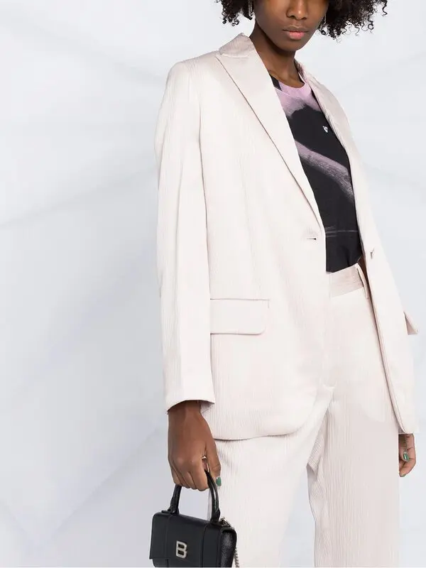 Off-White Single-breasted Blazer - Pink