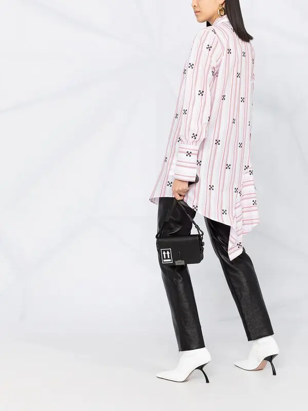 Off-White Asymmetric Arrow Shirt Dress
