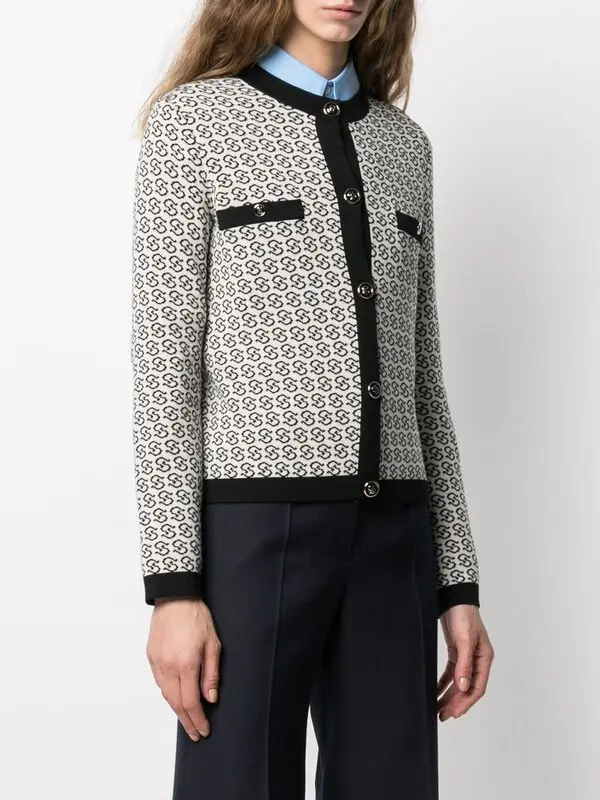 FERRAGAMO Gancini Galoure Knitted Jacket